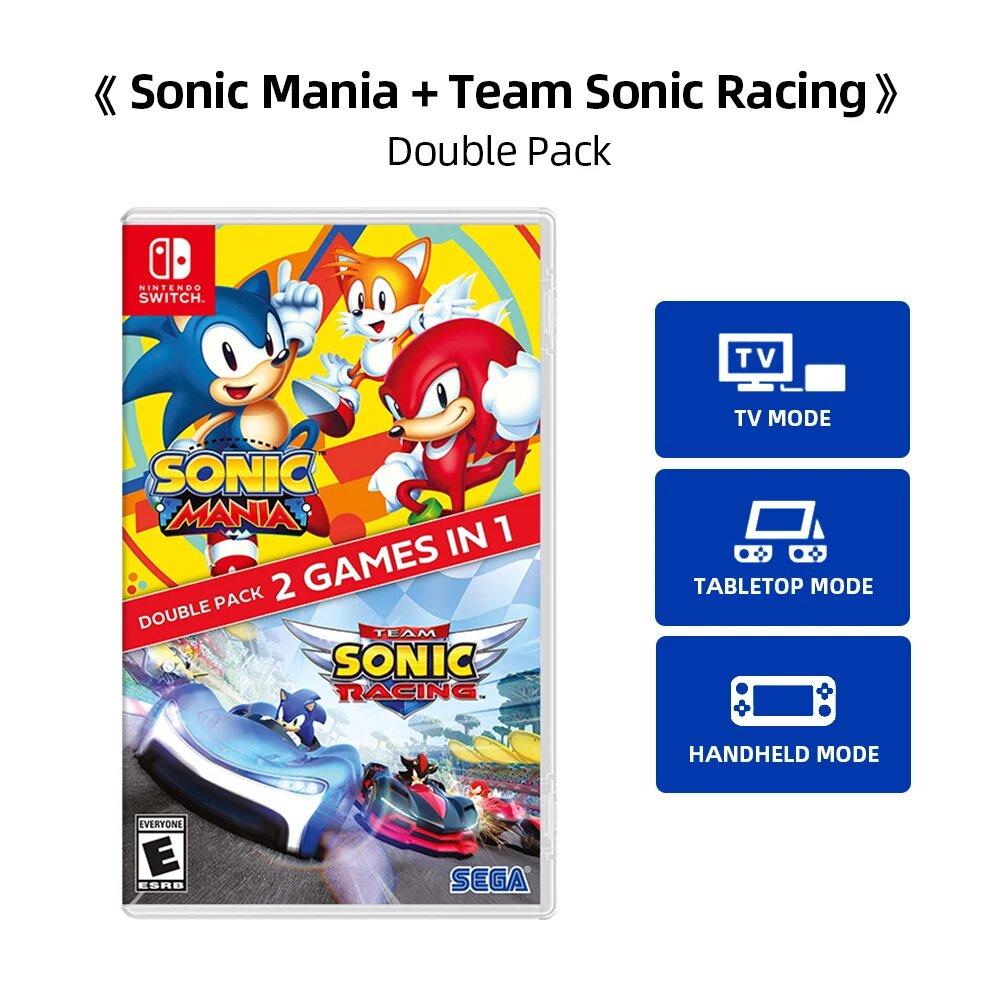 Игровые предложения Nintendo Switch-Sonic Mania and team sonic racing-игры с физическим картриджем, поддержка телевизора, Настольный ручной режим