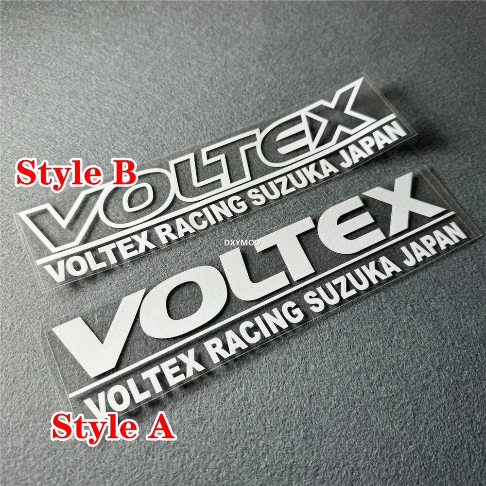 Черная наклейка VOLTEX Racing Suzuka Style A