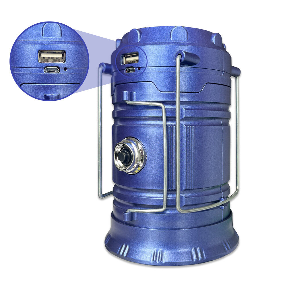 Фонарь для выживания на открытом воздухе New Horse Lantern 5800 свет для кемпинга солнечный заряжаемый светодиодный свет для кемпингового палатки многофункциональный портативный раздвижной свет (Синий)