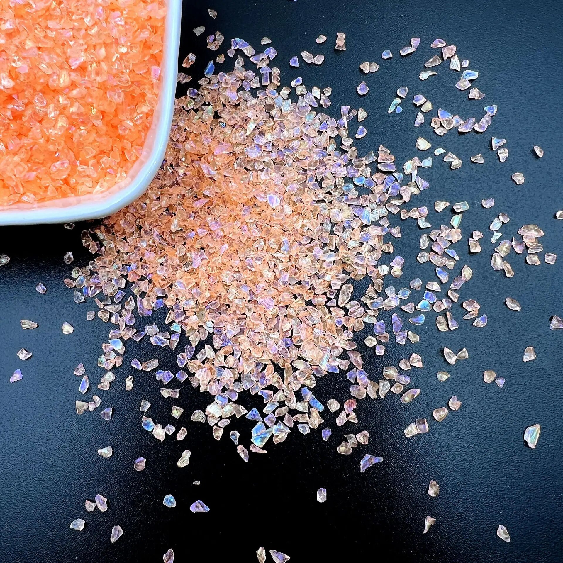 ACTBOBO Разбитое стекло для эпоксидной смолы 2-3 мм 20г Orange