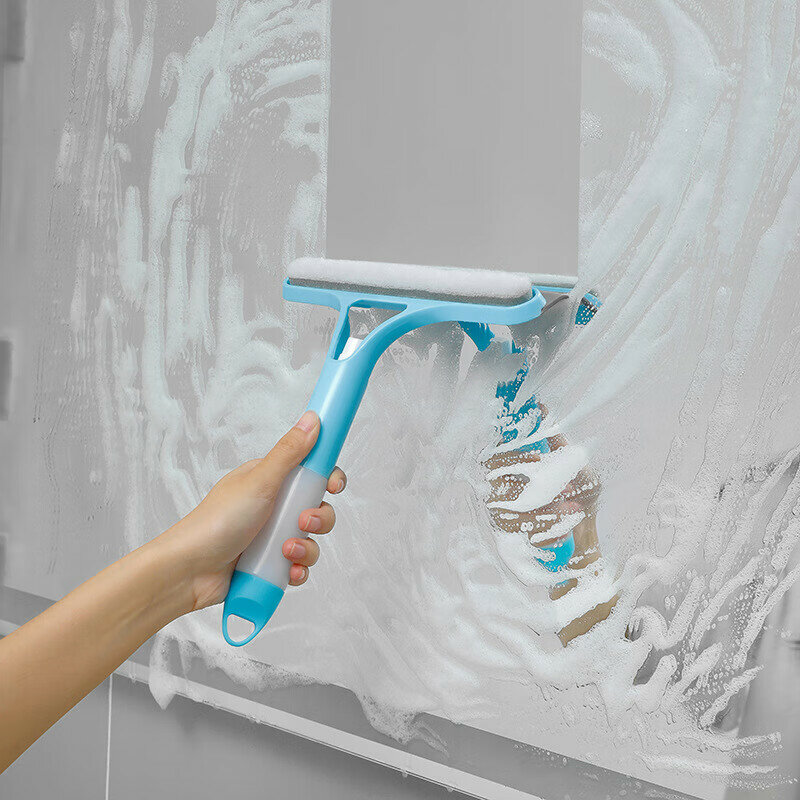 PINYU Double-Sided Glass Squeegee, Window Cleaner, Scraper, Household Squeegee Blade, Car Glass Brush, Cleaning Tool