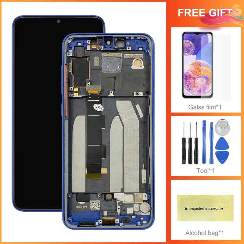 Для Xiaomi Mi 9 SE ЖК-экран, для замены дисплея M1903F2G, с рамкой для Xiaomi 9se Mi9 Ori BlueFrame