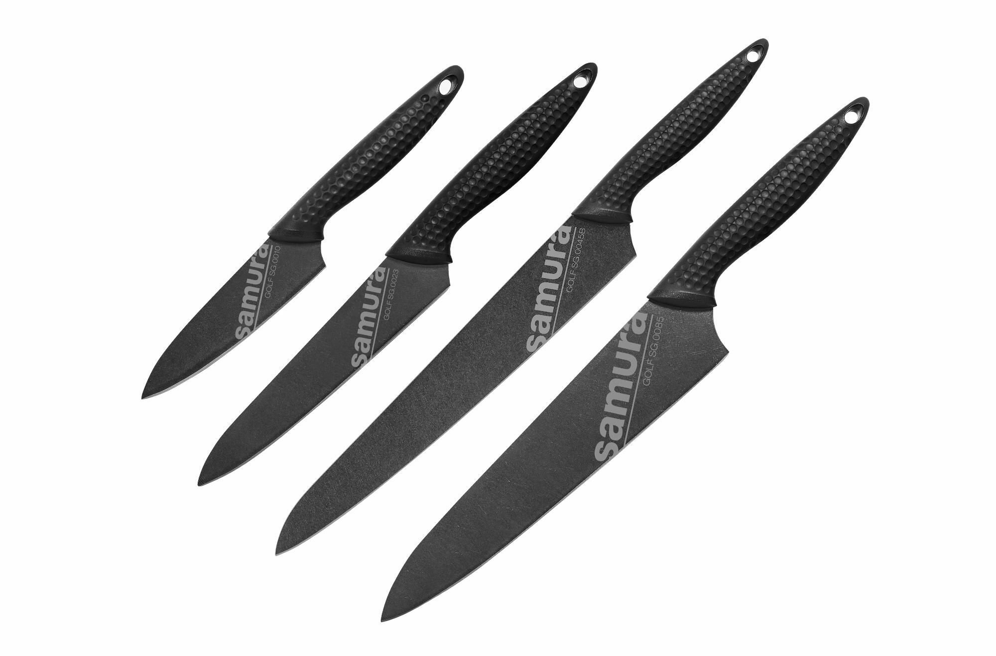 Набор из 4-x ножей Samura Golf Stonewash SG-0240B/K