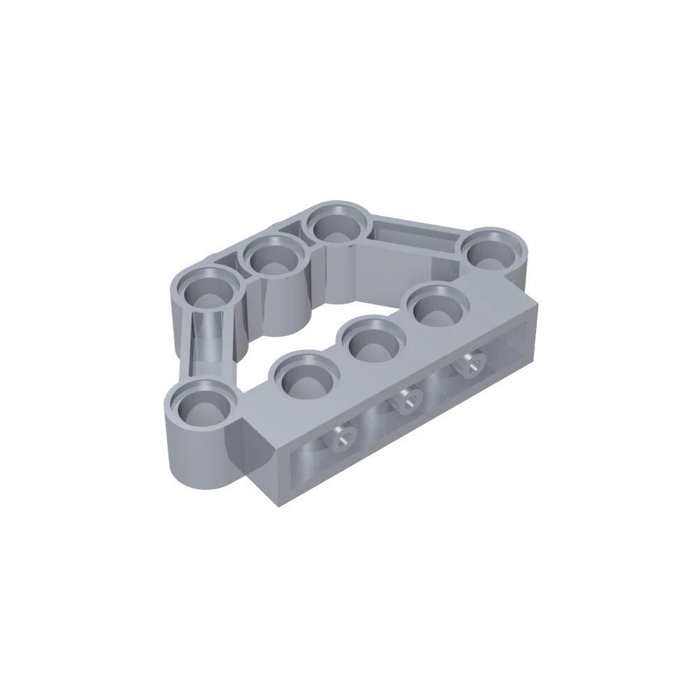 Технический блок Gobricks 1x5x3, Серый (073)