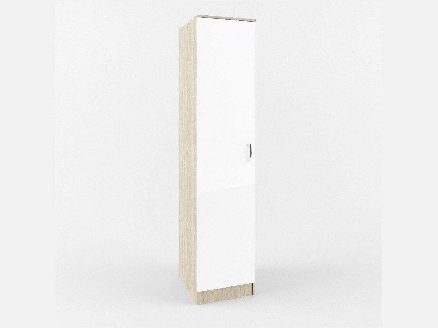 Пенал современный, 45x54x210, Сонома/Белый 450.1 (Сонома/Белый)