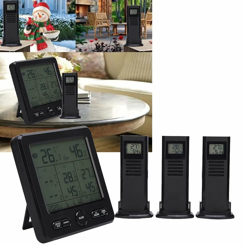 Метеостанция домашняя с выносным датчиком беспроводным термометр гигрометр