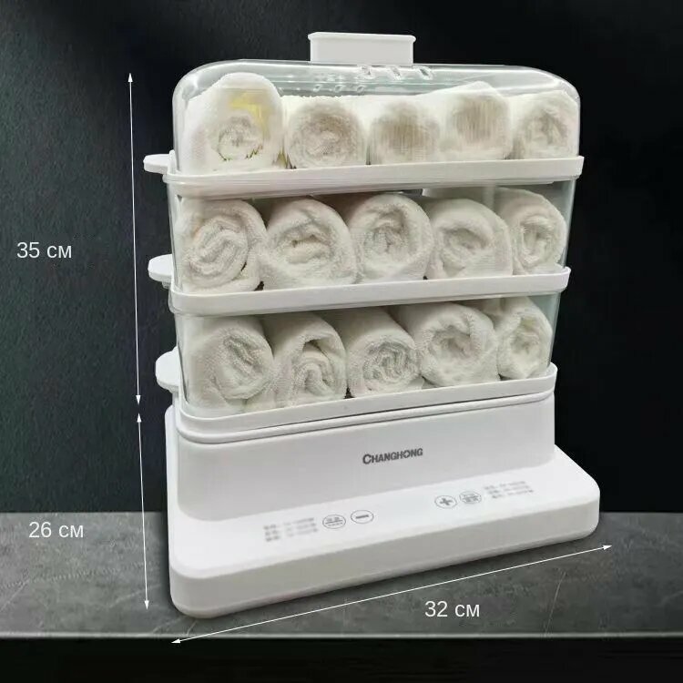 Нагреватель для полотенец, белый, сенсорное управление, увеличенный ящик, для салонов красоты