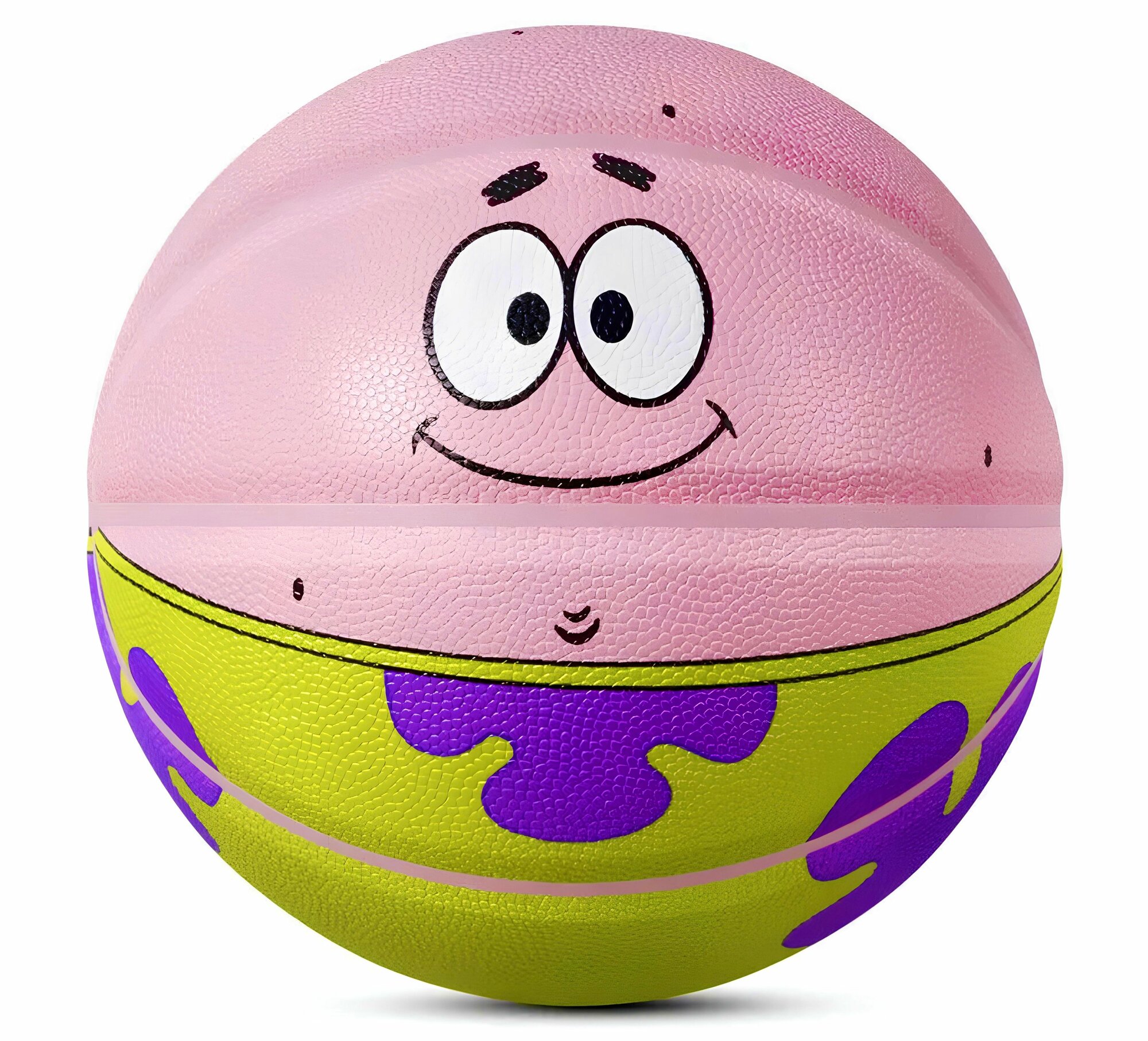 Баскетбольный мяч Patrick Star, розовый, бутил, антискользящие полоски, 7 размер