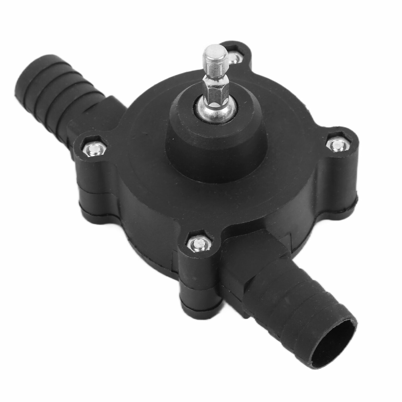 Буровой насос Ручной насос постоянного тока Черный ручной электрический буровой насос Микро-самовсасывающий насос для перекачки воды