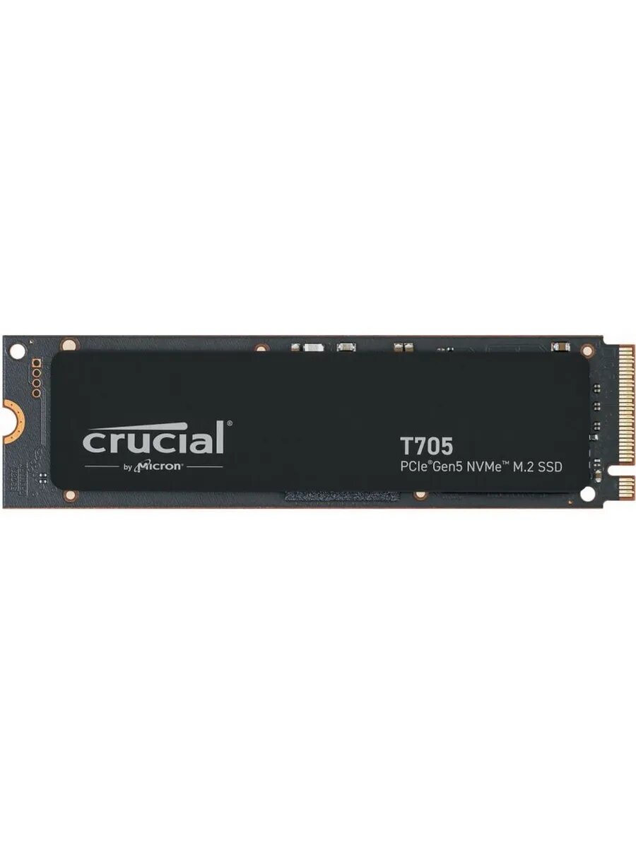 Накопитель SSD Crucial T705 4TB PCIe Gen5 NVMe M.2 (CT4000T705SSD3) черный