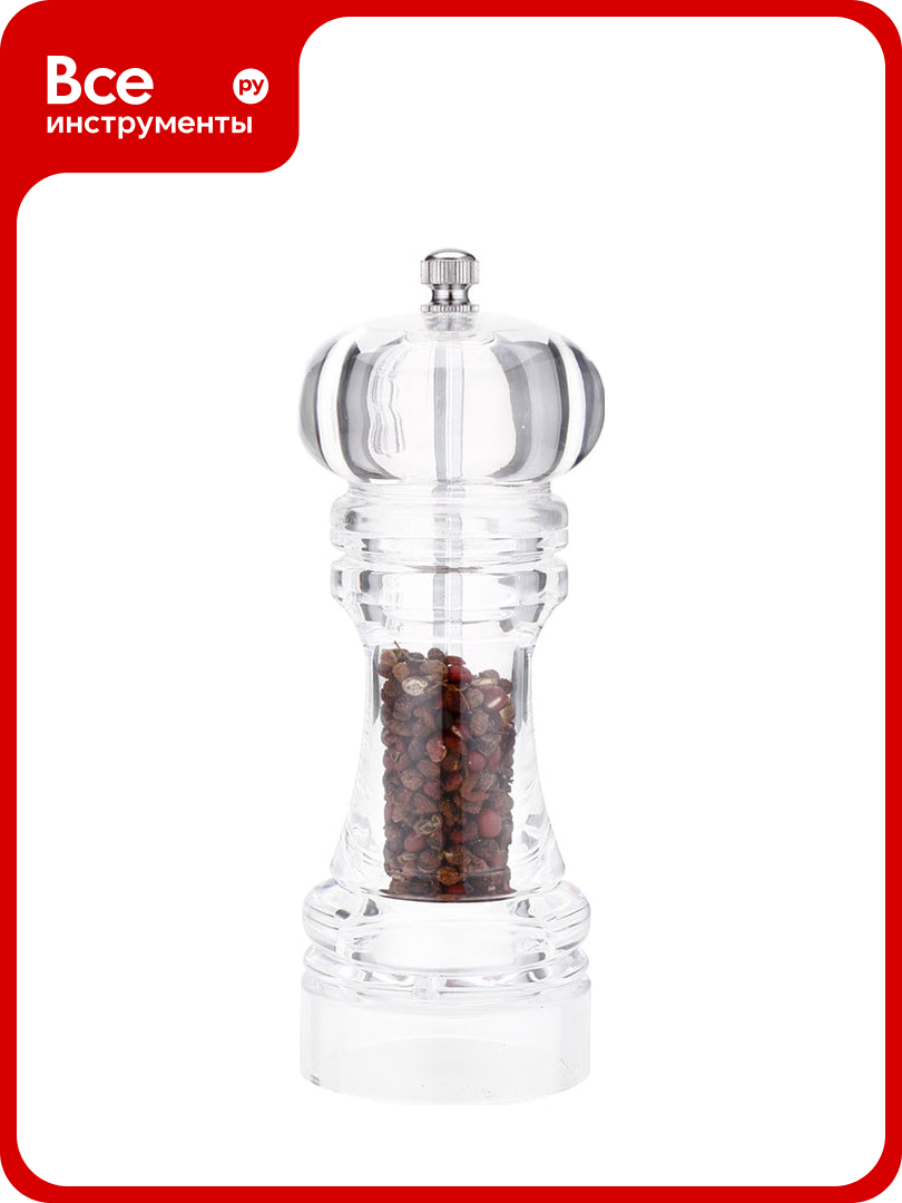 Ручная перцемолка Mallony PICCANTE 6х185 см, акрил, жернова из керамики 003934