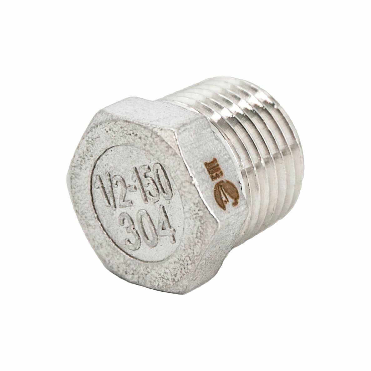 Заглушка 3/4" наружная резьба нержавейка AISI 304