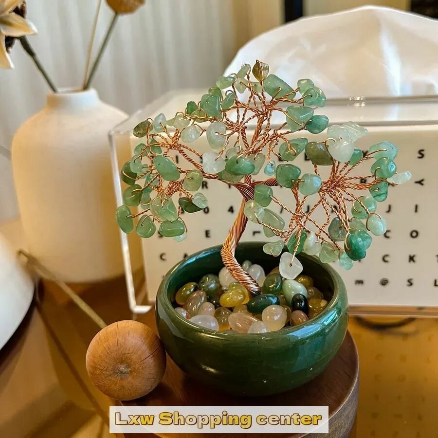 Дерево счастья из натурального Нефрит