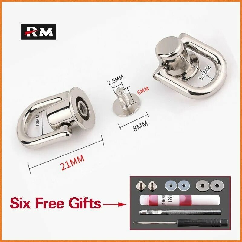 Эксклюзивный кобурный винт с кольцом 10 мм для аксессуаров и сумок, комплект 2 штуки