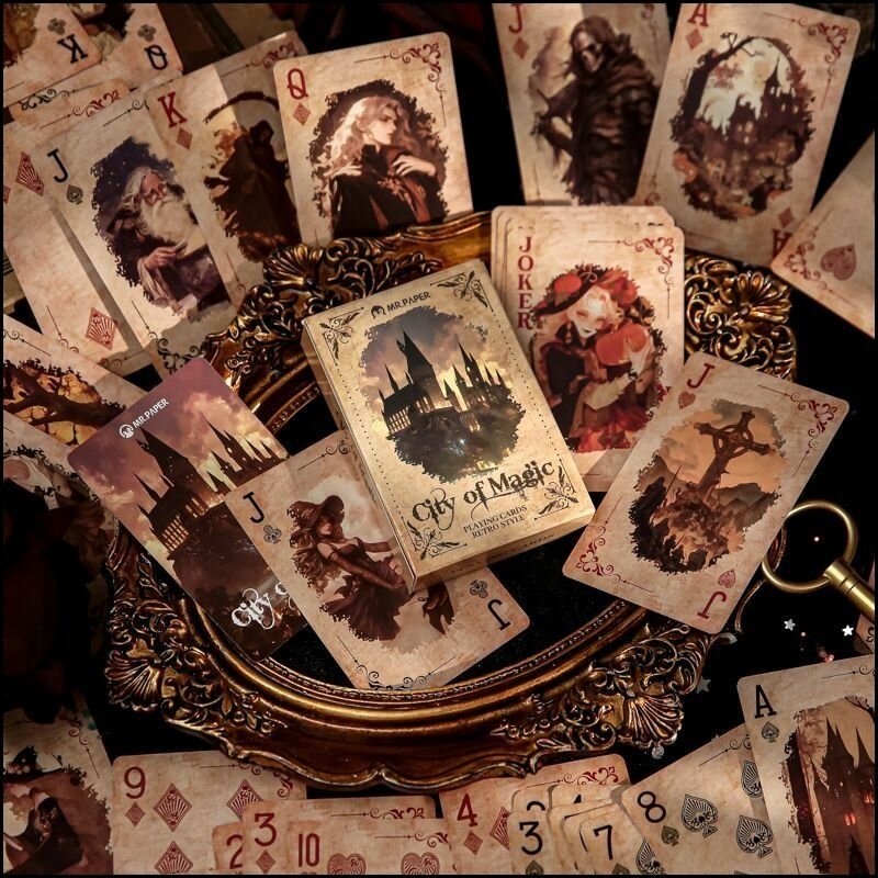 Эксклюзивные пластиковые карты для покера, 54 штуки, созданные для путешествий и дружеских встреч