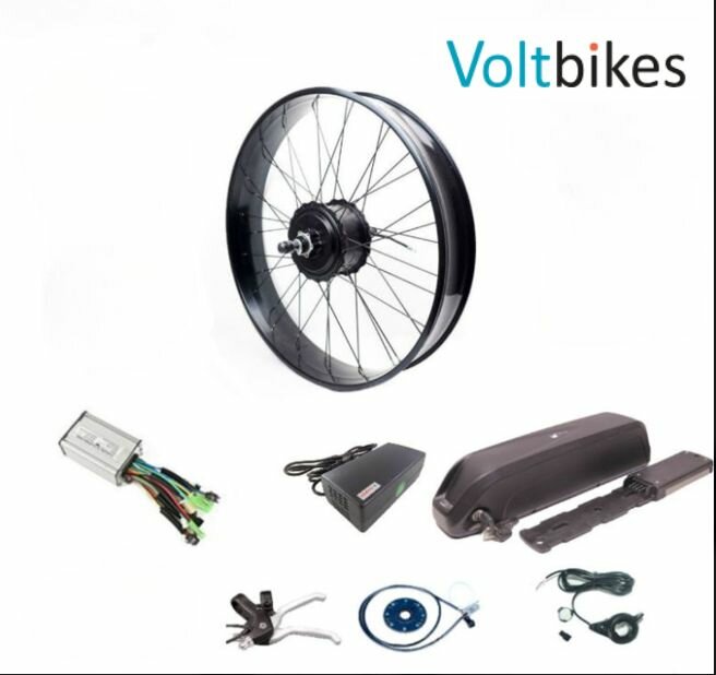 Комплект МК фэтбайк задний 750Вт 24", KT LCD 3, 190мм, Hailong DP7 48В 25А