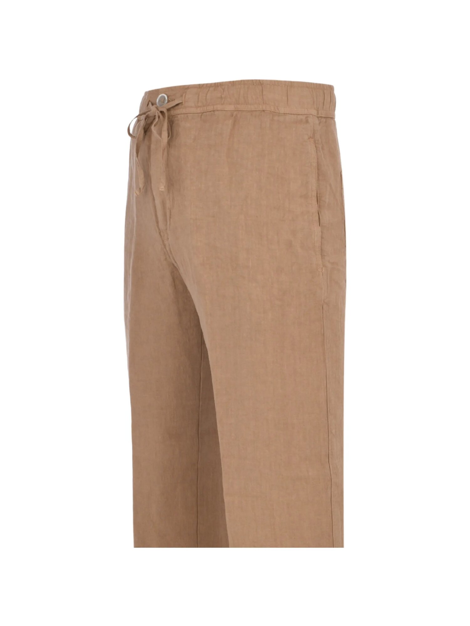 Брюки 120% LINO Drawstring trousers, размер 46, разноцветный — фото 1