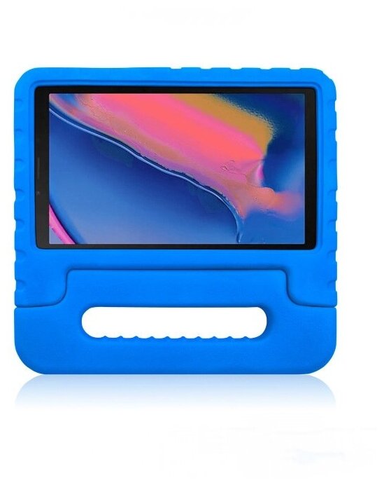 Противоударный ударопрочный силиконовый детский чехол-бампер-пенал MyPads для Samsung Galaxy Tab A 8.0 (2019) SM-T290 / T295 голубой