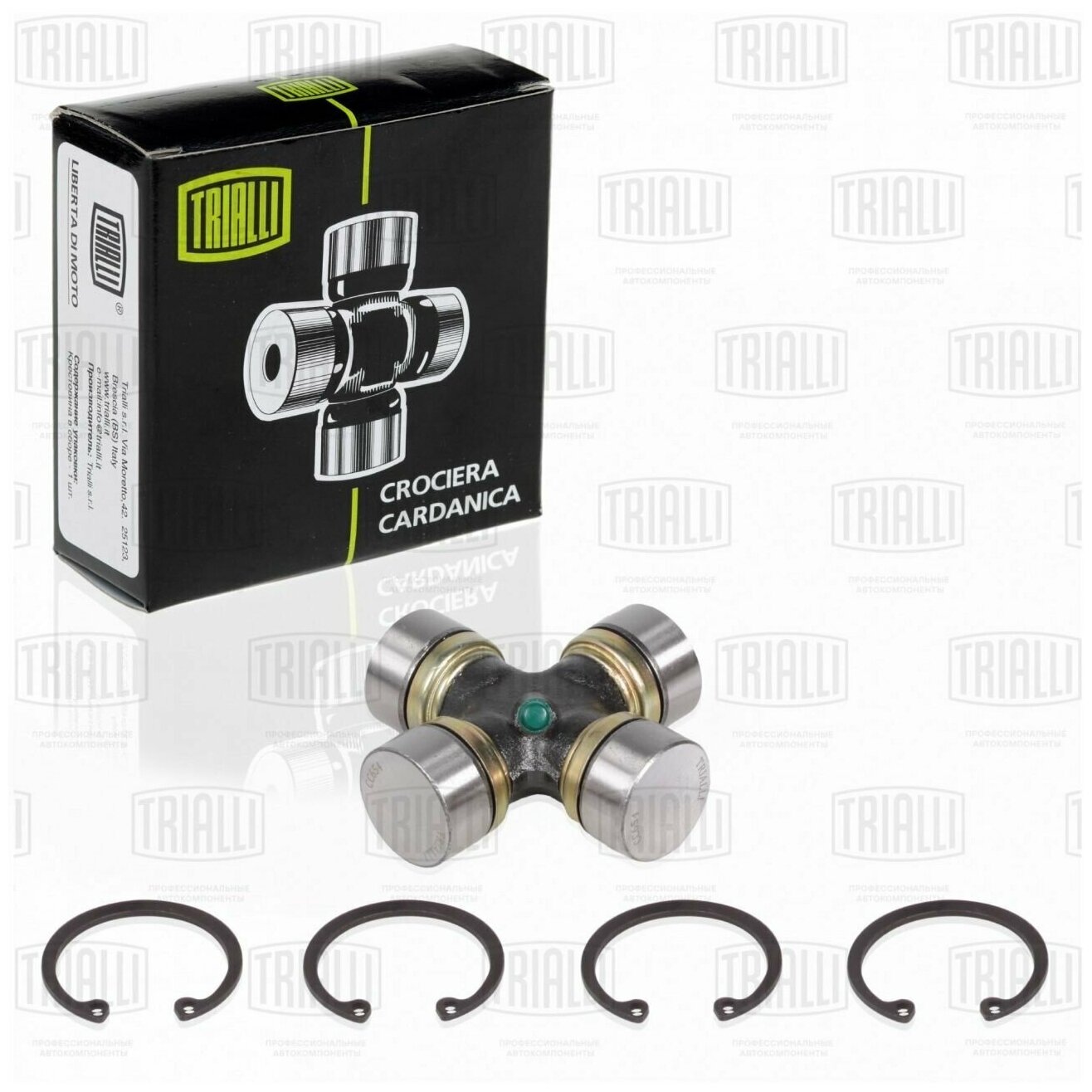 Крестовина для а/м ГАЗ 3307/53 (под стопорные кольца) (35х98) (CC 654), TRIALLI CC654