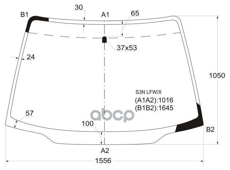 Стекло лобовое Honda Odyssey 98-04 XYG арт. S3N LFW/X