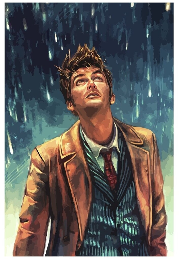 Картина по номерам на холсте доктор кто - 1 40X60