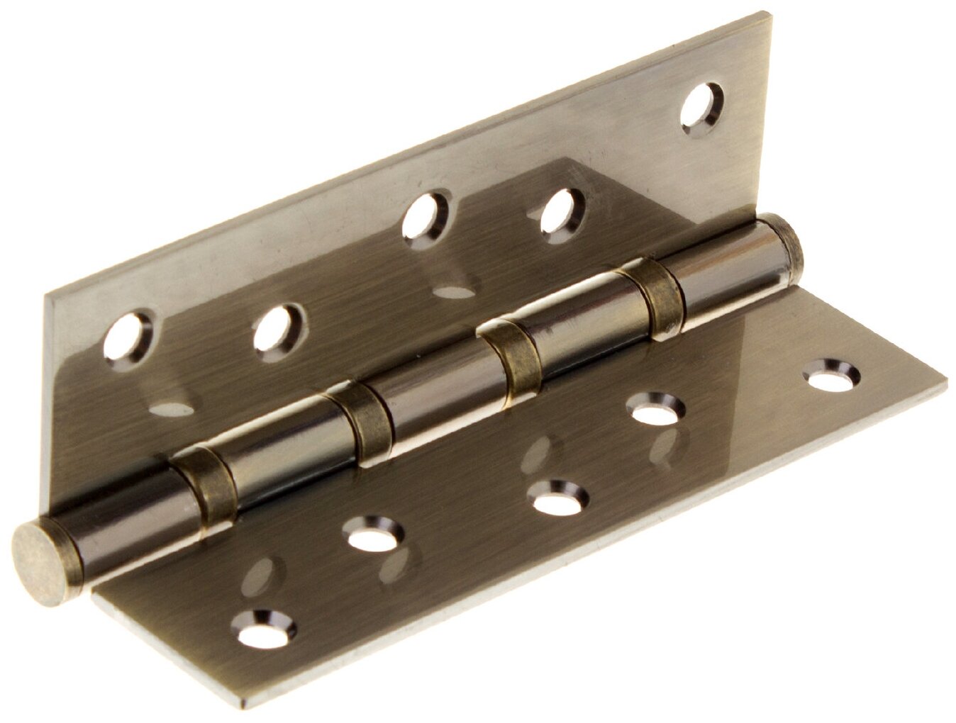 Универсальная стальная петля 4BB/BL, 125x75x2.5 мм бронзового цвета, крепеж для установки на дверь станет отличным дополнением к бронзовой фурнитуре вашего интерьера