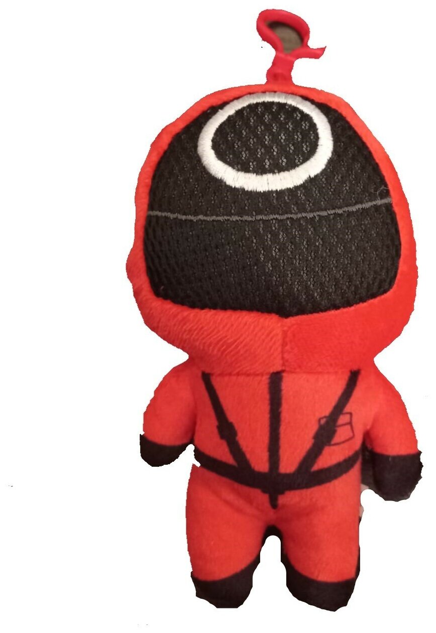 Брелок-игрушка . Мягкая игрушка Игра в Кальмара, Круг / Плюшевая игрушка из сериала Игра в Кальмара / Мягкая игрушка Надзиратель 17см. Брелок. 1шт.