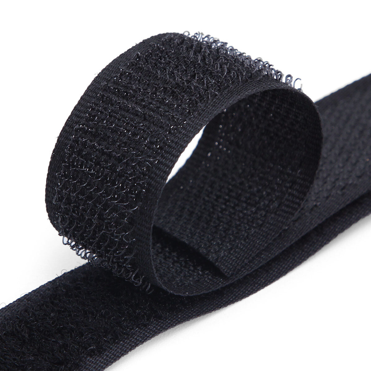 Лента контактная пришивная Айрис, 10,9 г/м, 30% нейлон, 70% полиэстер, черная, 20 мм*25 м