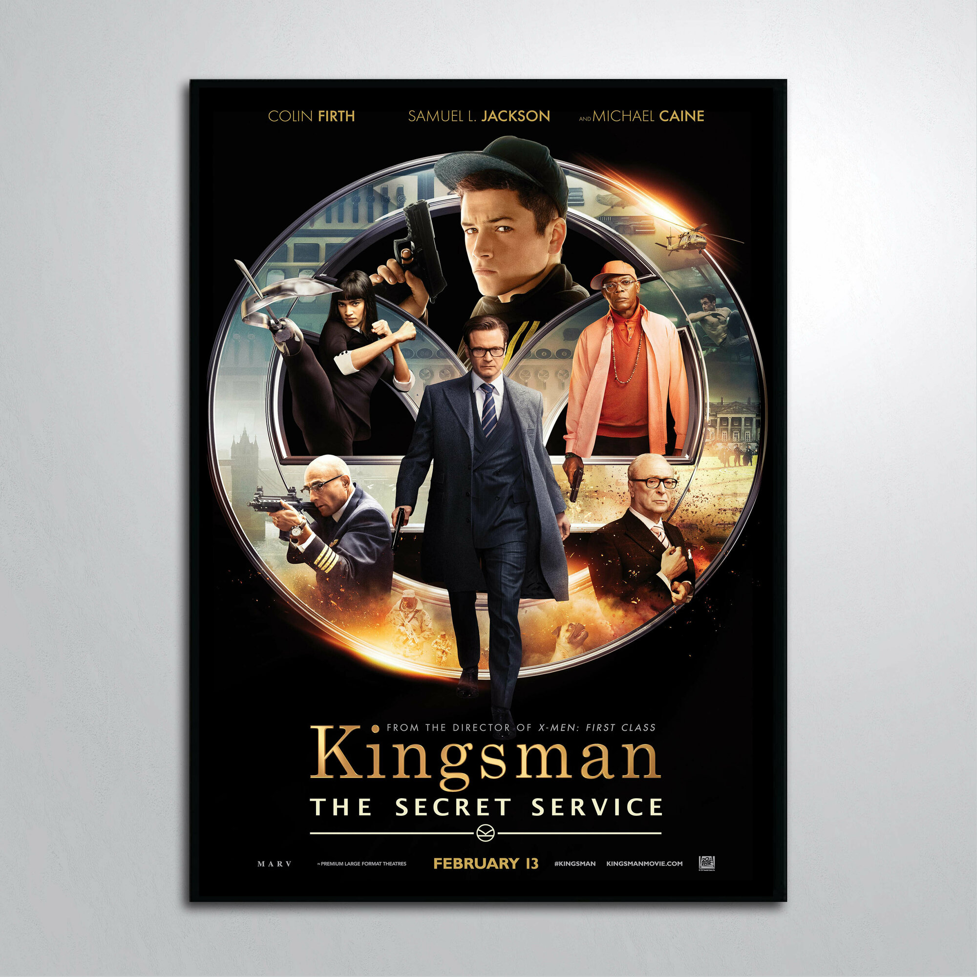 Постер в раме/Kingsman Секретная служба Оригинал Kingsman The Secret Service