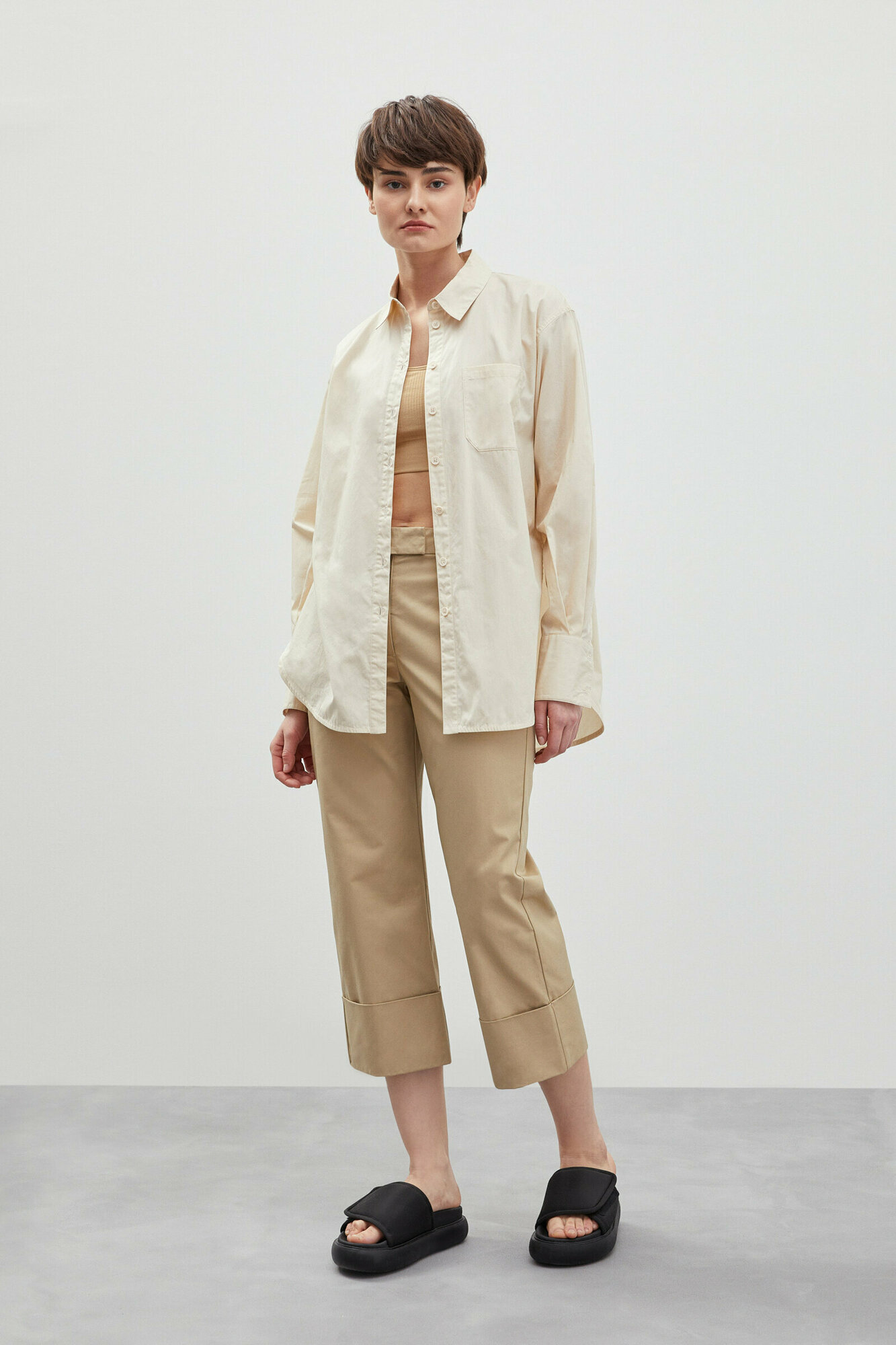 Брюки карго Укороченные