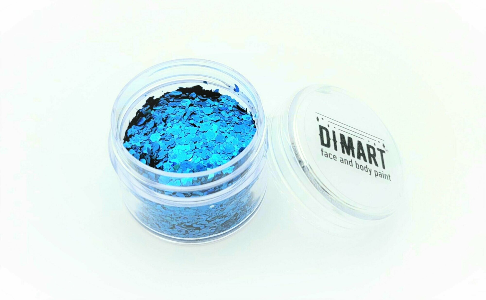 Глиттер сухой 'Dimart' голубые голографический микс 30мл.