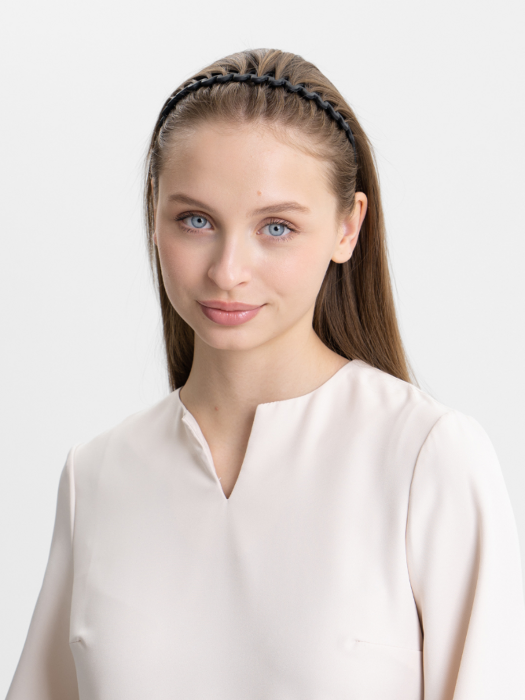 Ободок женский для волос, черный, ободок - гребень, ободок для прически