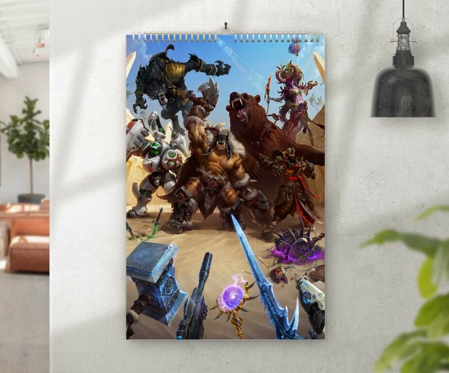 Календарь перекидной по игре Heroes of the Storm, Герои Шторма №18, А3