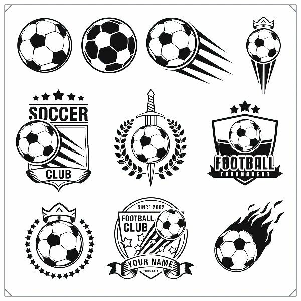 Наклейки стикеры Эмблема футбола