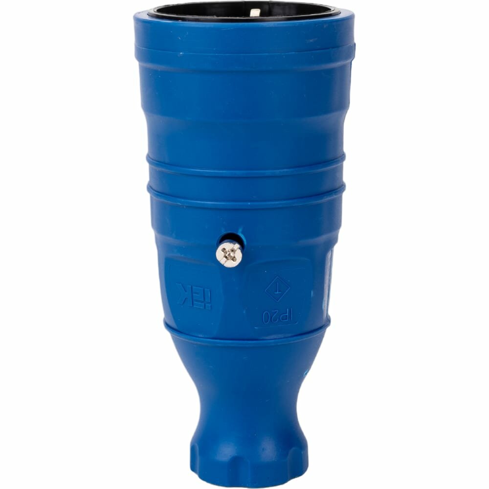 Переносная розетка IEK Omega рбп14-1-0м ip20, синяя OM-KR20-16-20-P1-00-K07