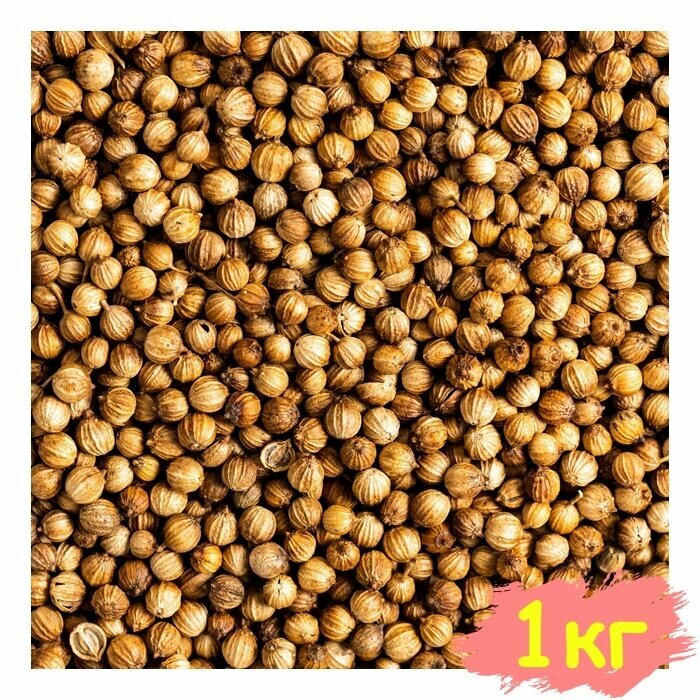 Кориандр зерно (целый) 1000 гр, 1 кг, Вегетарианский продукт, Vegan