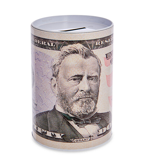 Металлическая копилка 50 Долларов 15см BX-220/2 113-603737