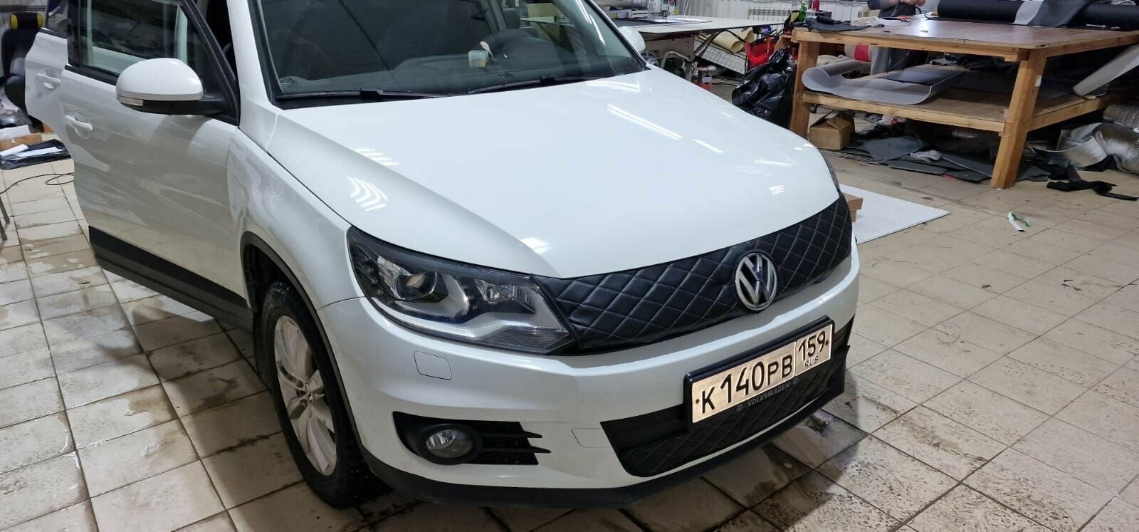 Утеплитель радиатора для Volkswagen Tiguan 2011 -2016 I Рестайлинг Комплект