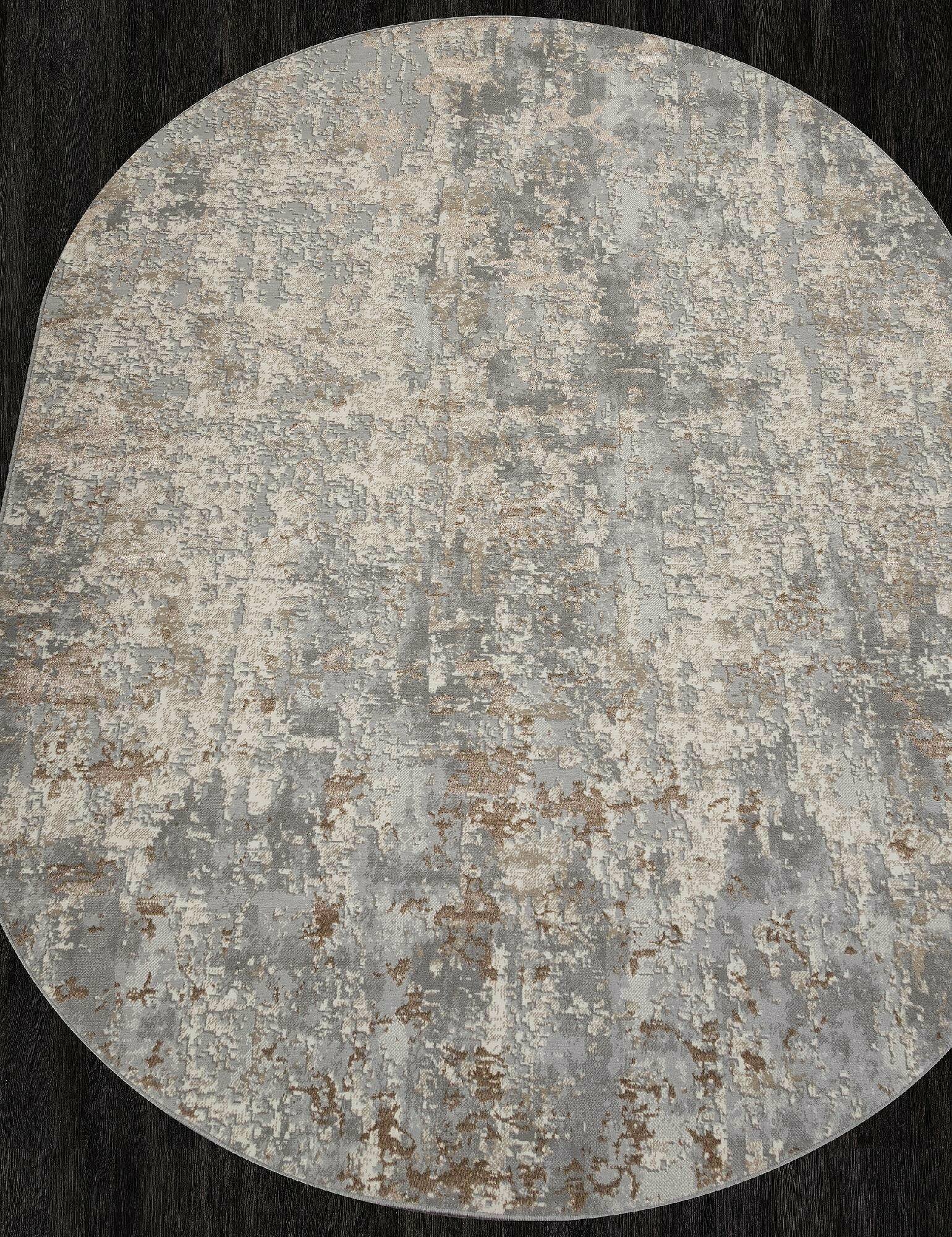 Ковер Овальный на пол в гостиную в спальню 280х380 см современный ворс 8 мм 378395 ковренок