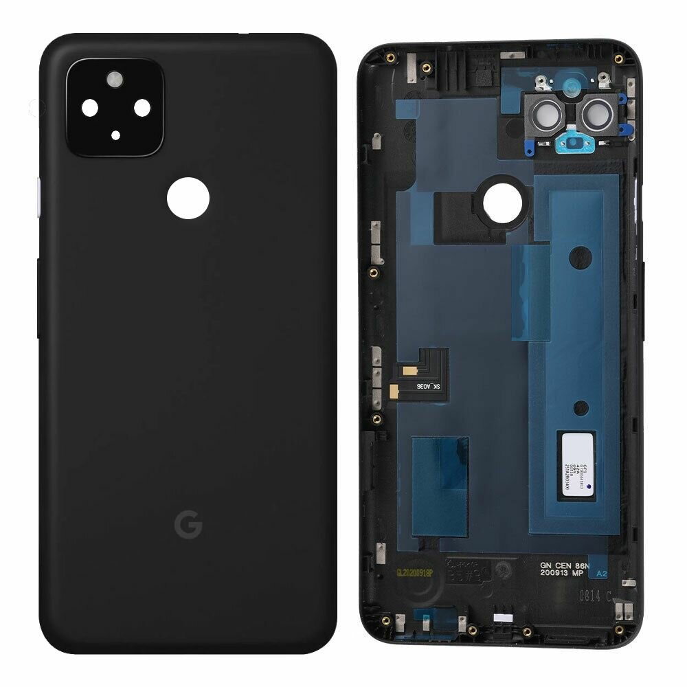 Корпус (задняя крышка) для Google Pixel 4A (5G) черный (Европейская версия)