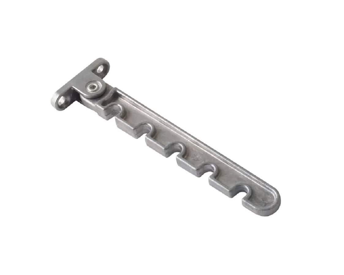 Ограничитель открывания (гребенка) металлический с металлическим держателем 5-позиционный, неокрашенный