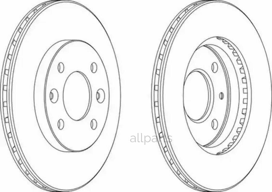 FERODO DDF158 Диск тормозной (Цена за 1 шт.)
