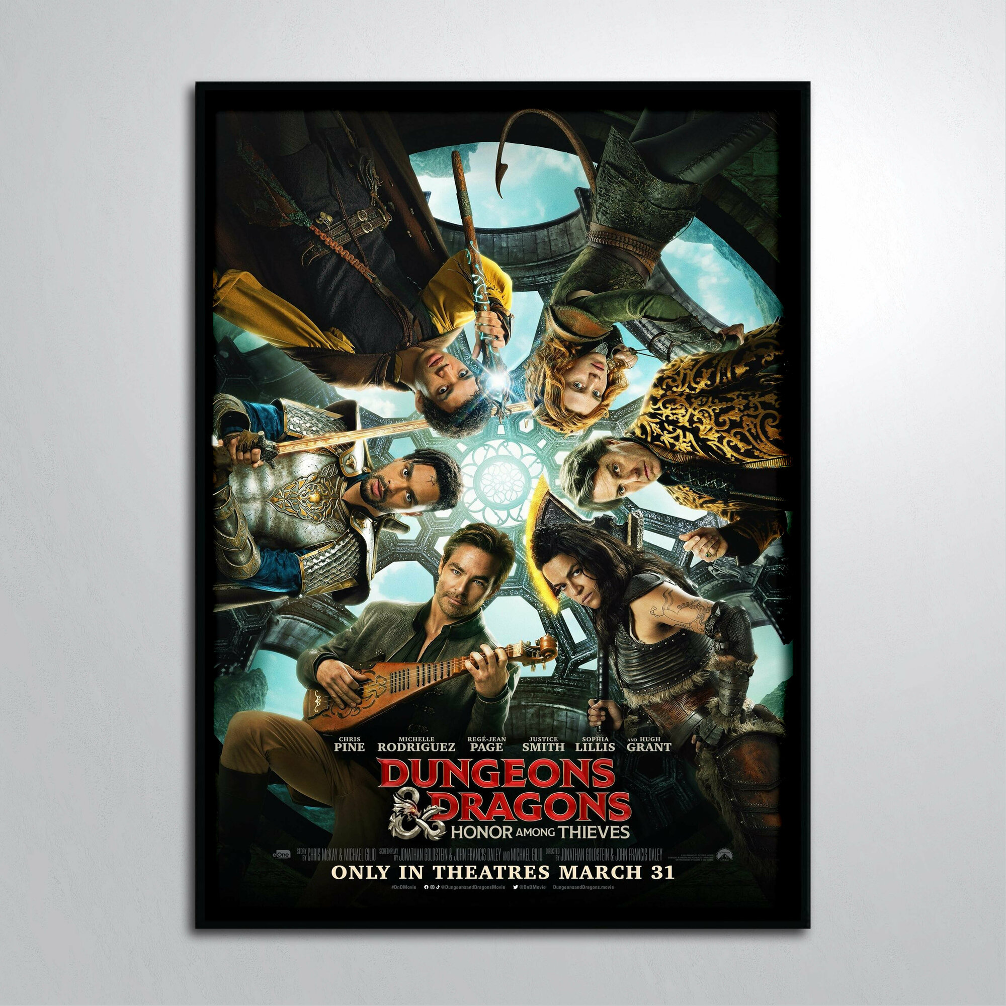 Постер в раме/Подземелья и драконы Честь среди воров Герои Пайн Dungeons & Dragons: Honor Among Thieves