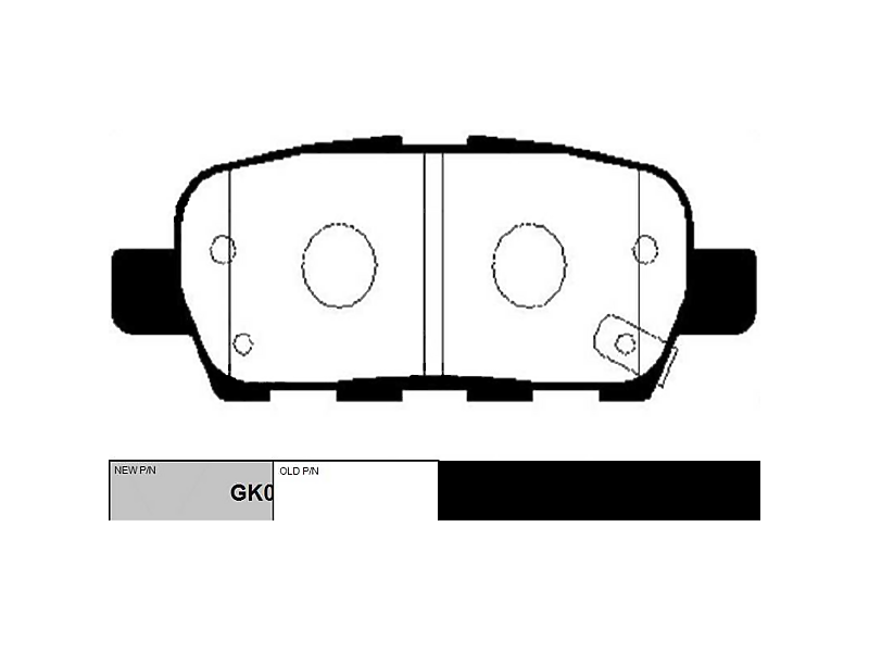 CTR GK0981 (GK0981) колодки дисковые задние\ Nissan (Ниссан) murano / x-trail 2.0-3.5 03