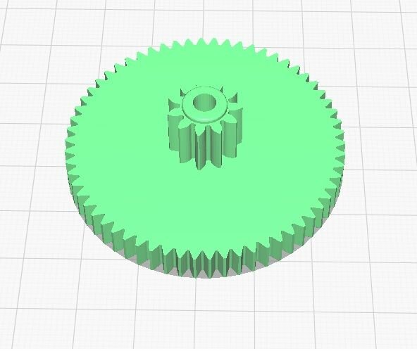Шестерня для китайской овощерезки Home Clum зубы 62-11 (3D печать, 10097)