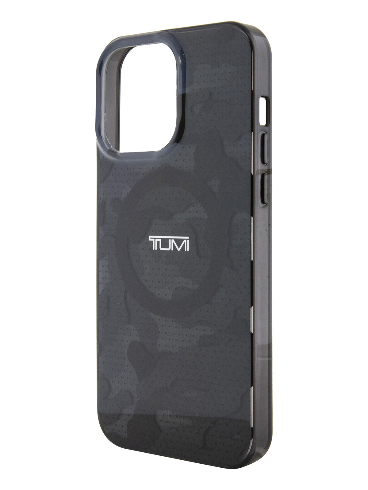TUMI для iPhone 15 Pro чехол PC/TPU Double layer CAMO Hard Grey