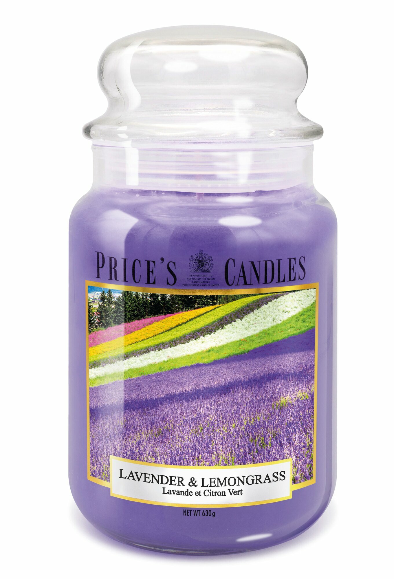 PRICE'S CANDLES Свеча ароматическая "Lavender & Lemongrass" 630g