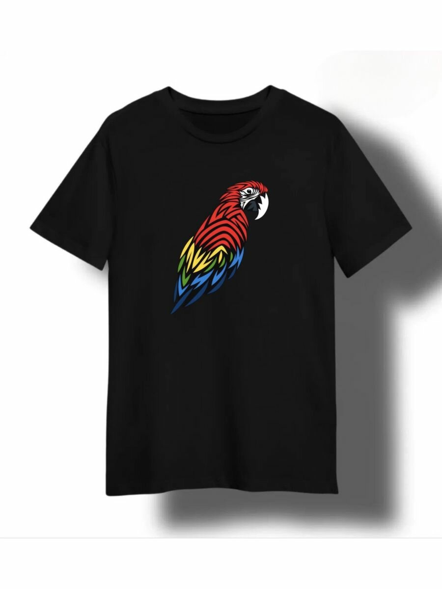 Футболка попугай