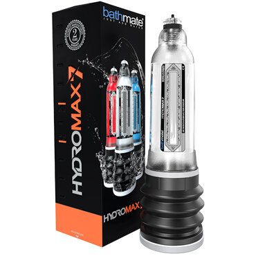 Bathmate Hydromax7, прозрачная Модернизированная гидропомпа для увеличения пениса (размер M)