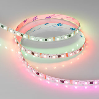 039179 Лента SPI-B60-10mm 12V RGB-PX3-BPT (12 W/m, IP20, 5060, 5m) (Arlight, бегущий огонь)